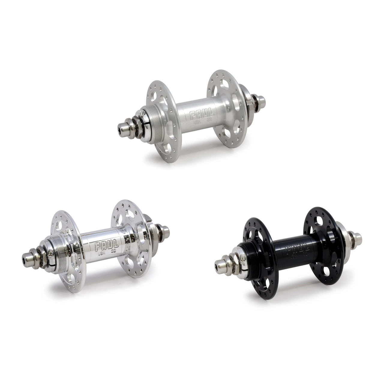 Paul Component - High Flange Track Hub Rear - Fixed/Free silver polis ...