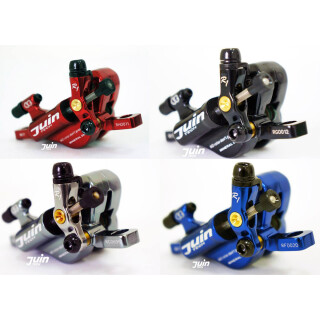 Juin Tech - R1 Hydraulic Cable Pull Disc Brake Set - Post Mount black ...