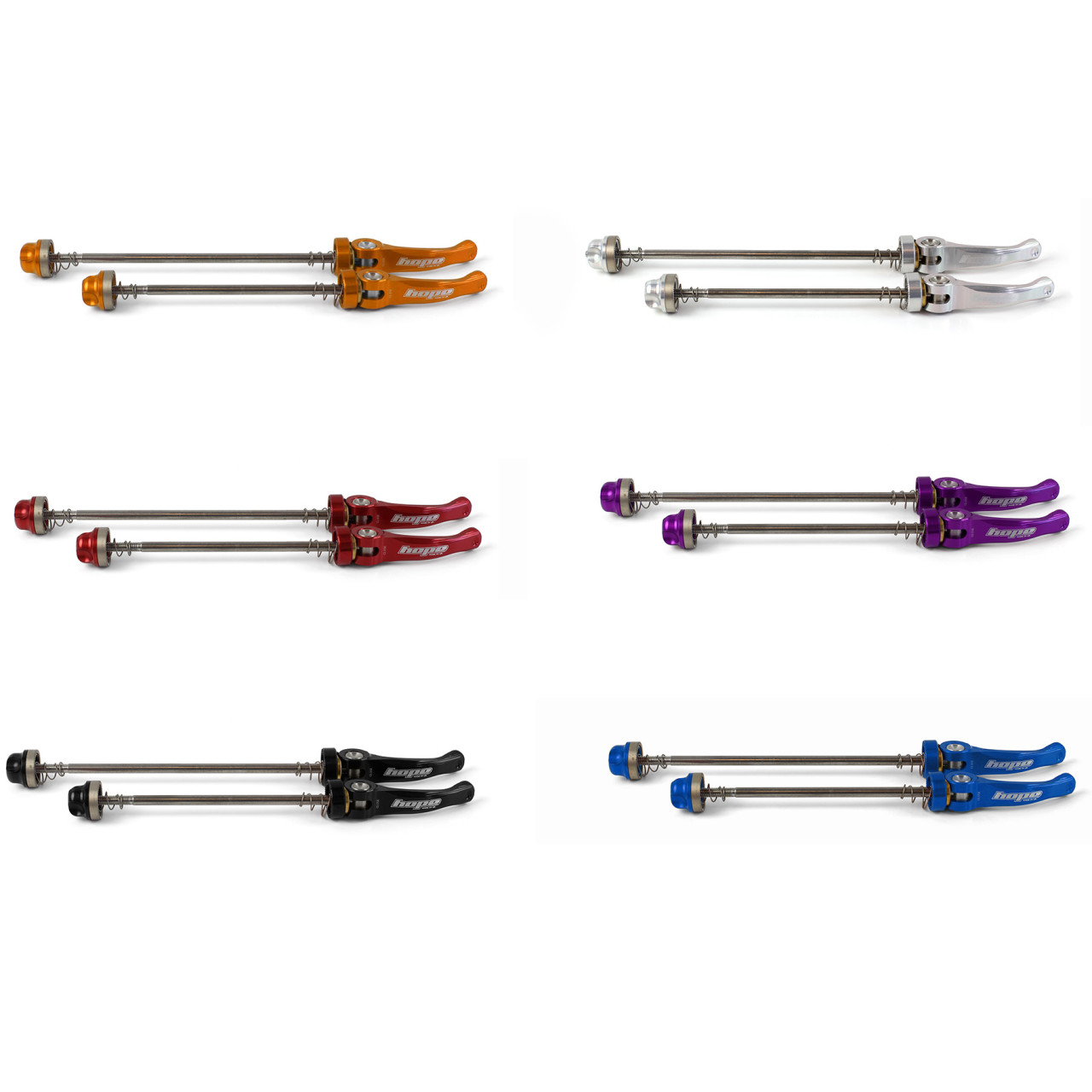 Hope - Schnellspanner Set Road - 100 / 130 mm lila, 54,90