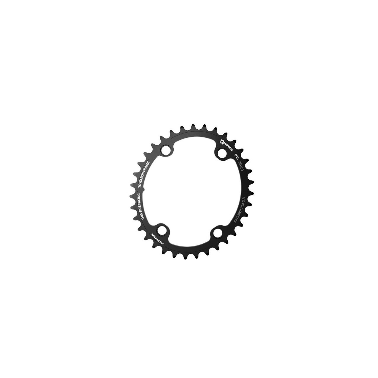 ROTOR - Q-Ring 2x Chainring 4-Arm 4x110 OVAL 12-speed SRAM AXS - Inne ...