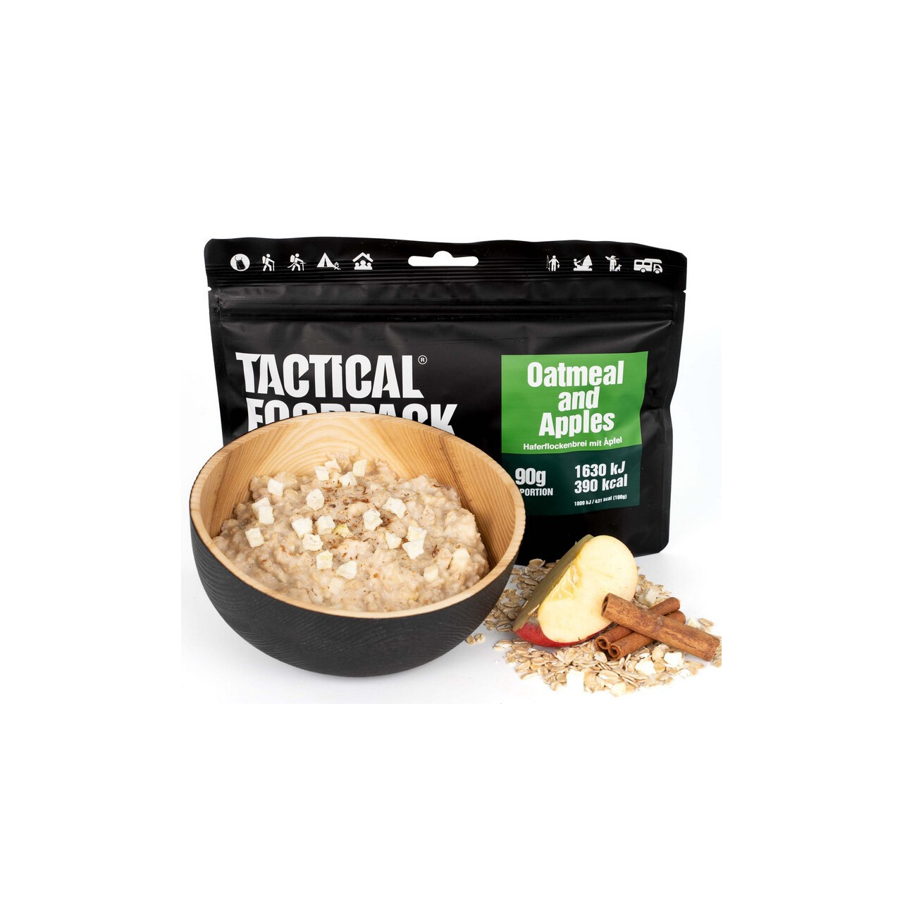Tactical Foodpack - Haferflocken und Äpfel 90g, 7,50