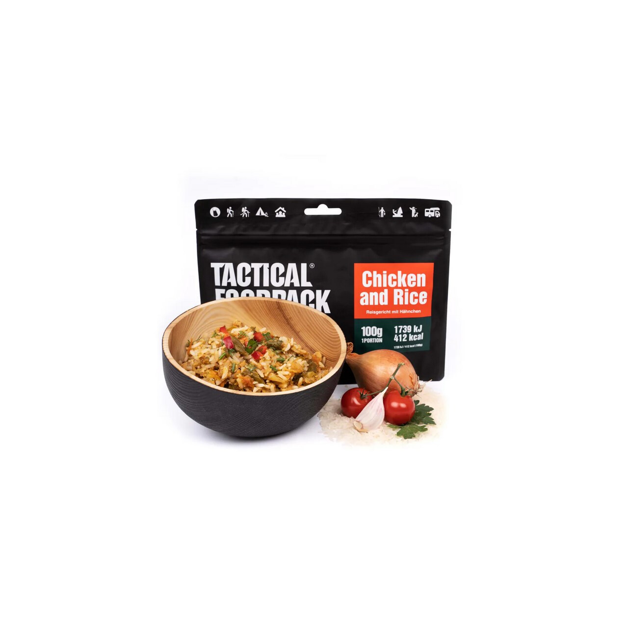 Tactical Foodpack - Chicken and Rice 100g, 9,90