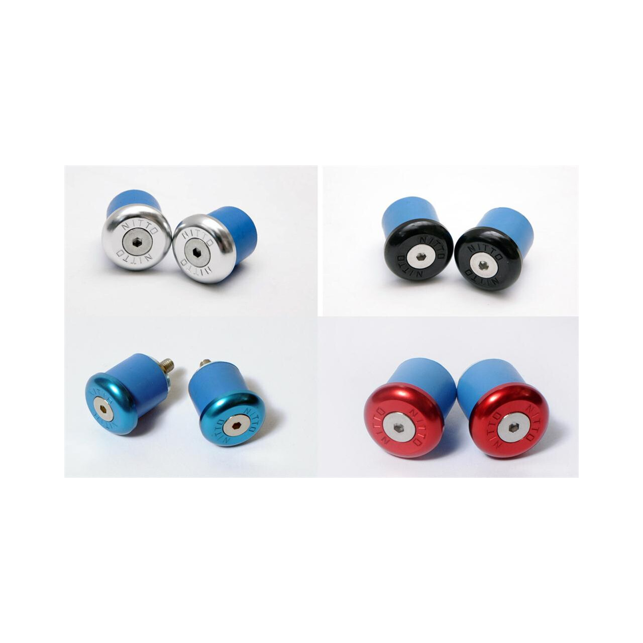 Nitto - EC-01 Bar End Caps - 24 mm for Road Handlebar black, 21,90