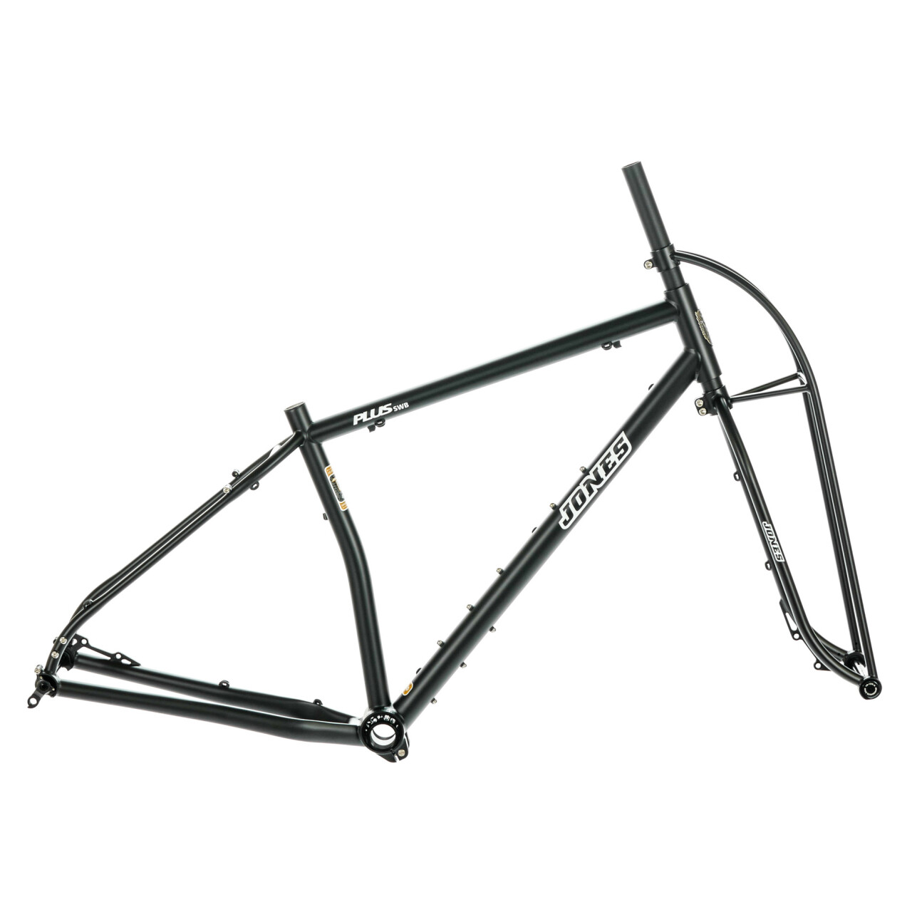 Jones - Steel Plus SWB Diamond / steel Truss Fork Frameset - black, 1. ...